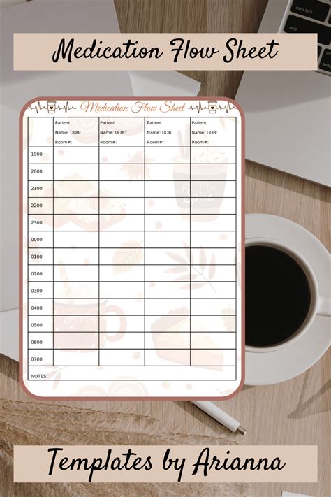 Pumpkin Spice Latte Medication Flow Sheet Day Shift 4 Patient Printable Template Pdf Artofit