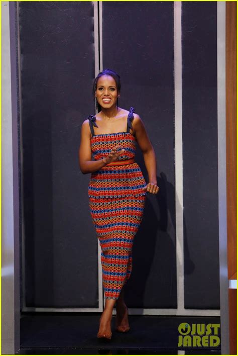 Kerry Washington Has Watched Her Sex Scenes With Her Mom Photo 3584296 Jimmy Kimmel Kerry