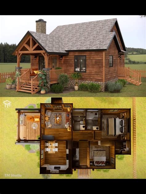 Rustic Cabin Floor Plan With Lofts