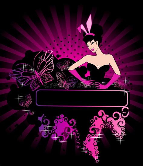 Fille Lapin Pin Vers Le Haut Illustration De Vecteur Illustration Du