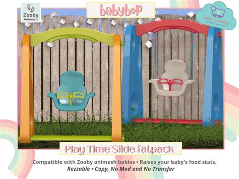 Second Life Marketplace Bb Playtime Swing Fatpack Zooby Animesh