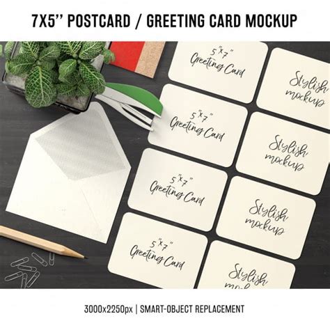 인사말 카드 모의 Psd Uidownload