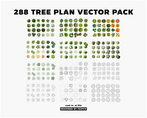 TREE PLAN VECTOR PACK Behance