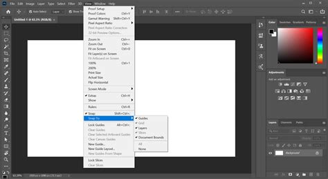 A Quick Guide To Photoshop Menus View