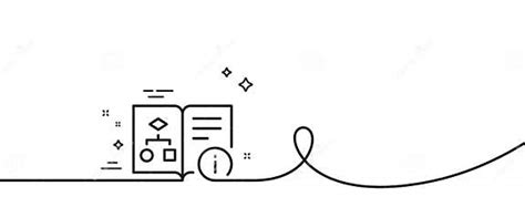 technical algorithm line icon project documentation sign continuous