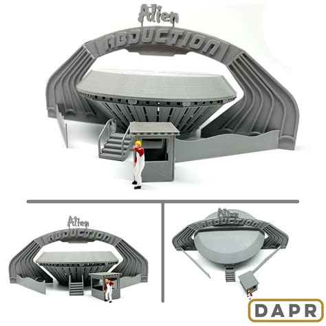 Oo Gauge Motorised Fairground Alien Abduction Ride Dapr3d