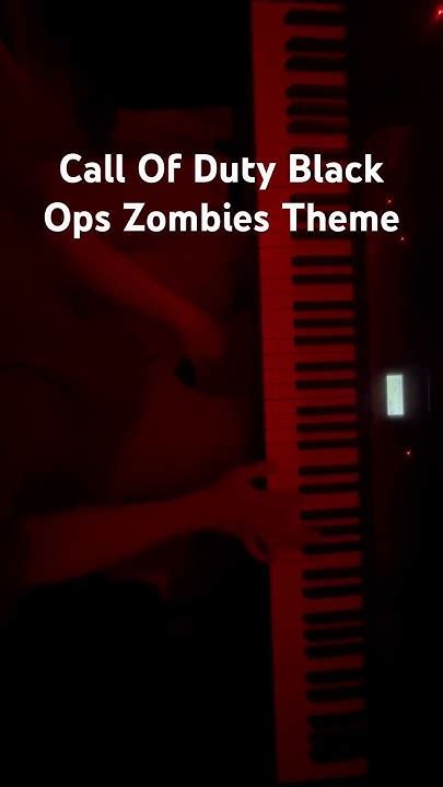 Call Of Duty Black Ops Zombies Theme Piano Cover Jrao Music Piano Callofduty Youtube