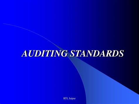 Ppt Auditing Standards Powerpoint Presentation Free Download Id