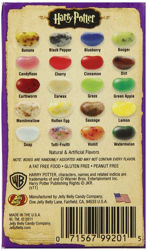 Jelly Belly Bertie Botts Every Flavor Beans 20 Harry Potter Flavors