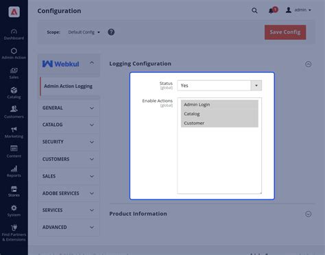 Magento 2 Admin Action Logs Admin Activity Report Extension Webkul