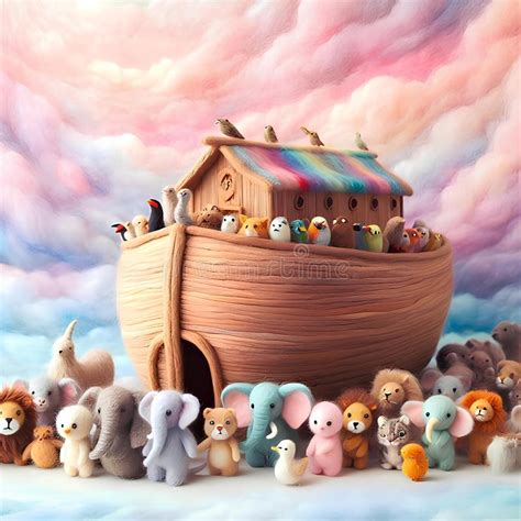 Noahs Ark And The Flood Illustration Stock Illustration Illustration