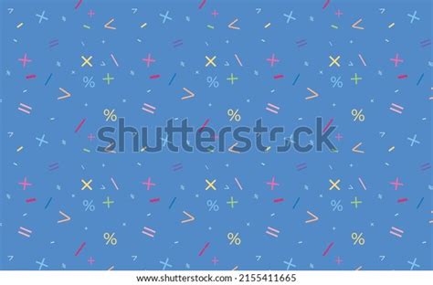 Mathematical Symbols Pattern Vector Pattern Math Stock Vector Royalty Free
