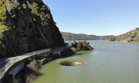 Northern Californias Famed Glory Hole Spillway Is Used For First Time In Years