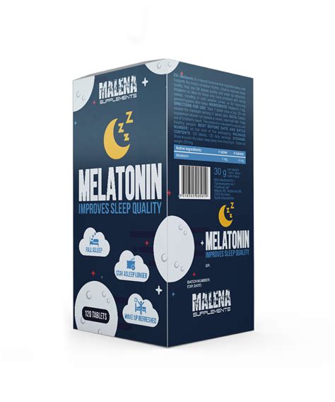 Melatonin Improves Sleep Quality 120 Tablets Malena Supplements