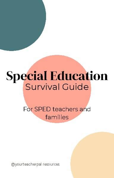 Sped Survival Guide By Your Teacher Pal Tpt