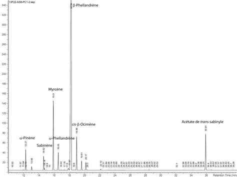 Figure 1 Example Chromatogram Obtained By Gas Chromatography With A Flame Ionization Detector