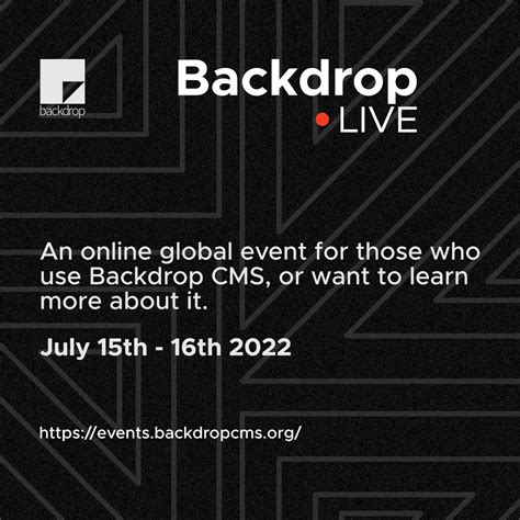 Backdrop Cms The Business Of Backdrop Cms July 16th