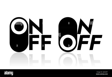 Vector Illustration Of On And Off Toggle Switch Stock Vector Image And Art Alamy