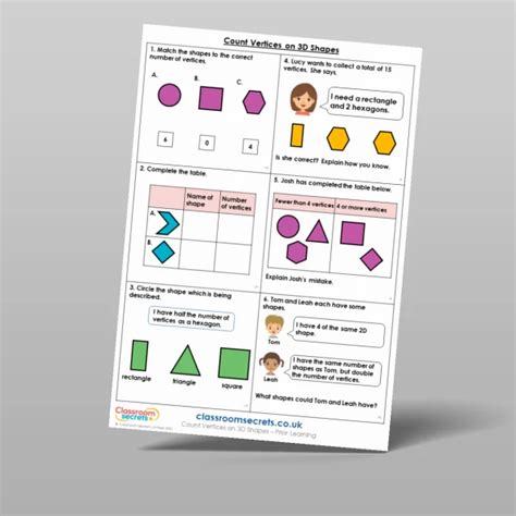Count Vertices On 3d Shapes Modelling Ppt Resource Classroom Secrets