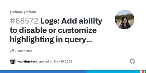 Add Ability To Disable Or Customize Highlighting In Loki Query Results
