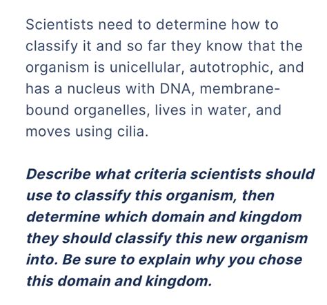 Scientists Need To Determine How To Classify It And So Far They Know That The Organism Is