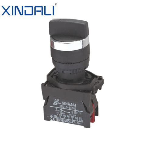 Xdl21 CD33 IP65 Push Button Switch 2 Position Selector On Off Push Button Switch Push Button