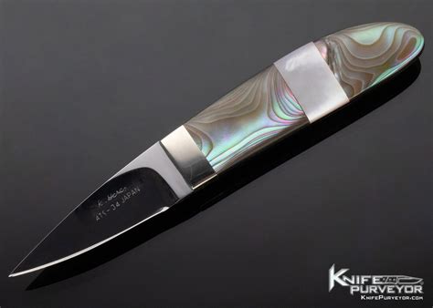 Koji Hara Custom Abalone Fixed Blade Knife Purveyor
