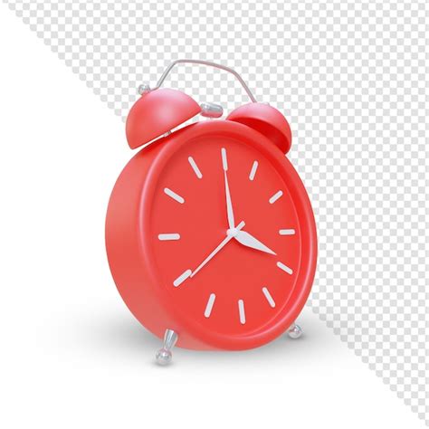 Creador De Escena De Reloj Despertador Minimalista De Render D Archivo PSD Premium