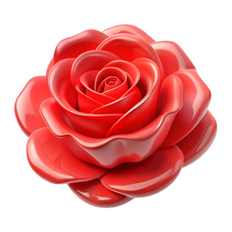 Reflective Immaculate A Single Translucent Red Rose Intricately