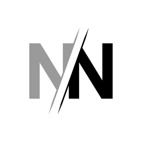 Premium Vector Nn Letter Logo Design Template Elements Nn Letter