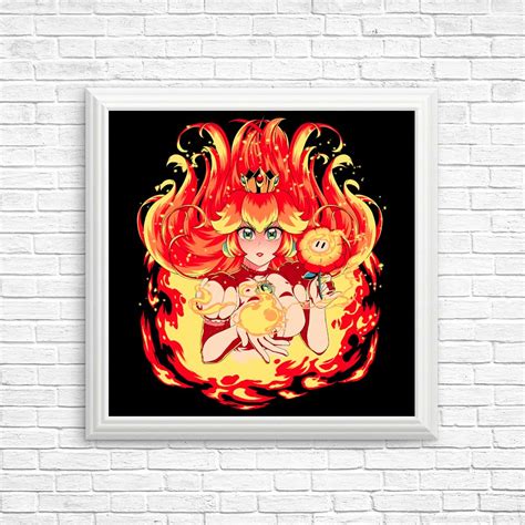 Peach Fire Posters And Prints Once Upon A Tee