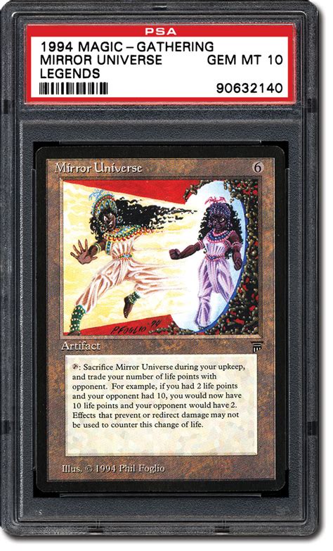 Psa Set Registry Collecting The 1994 Magic The Gathering Legends Set