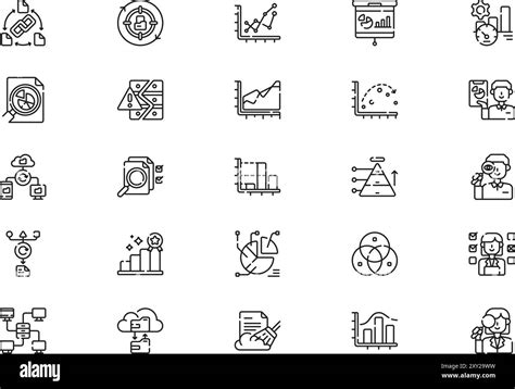 Data Analytics Icons Collection Is A Vector Illustration With Editable Stroke Stock Vector Image