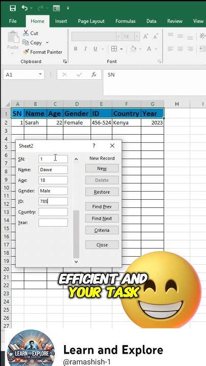 Day 13 Stop Manually Entering Data 🔥 Exceltips Exceltricks Shortvideo Youtube