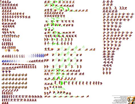 Megaman Zero Sprite Sheet