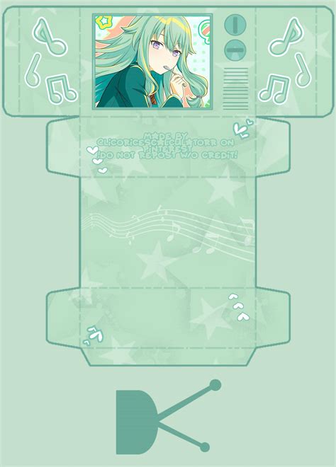 Nene Kusanagi Paper Craft Tv Pjsk Pjsk Cutout Pjsk Printable Nene