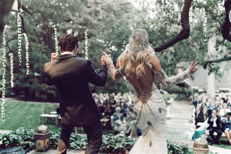 Mark Ballas And Bc Jeans Wedding Was A Bohemian Dream Exclusive