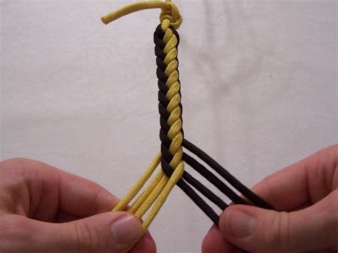 Paracord Braiding Techniques Strand Square Braid Instructions