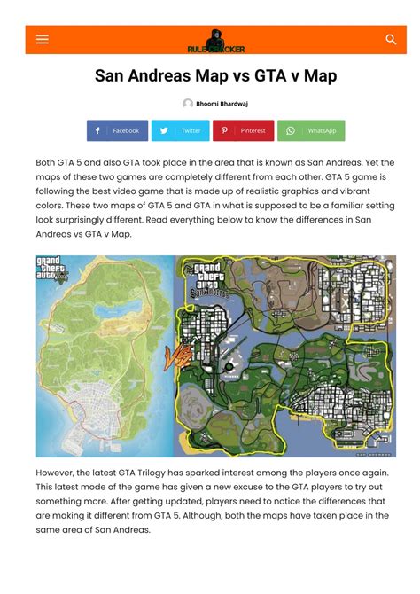 Ppt San Andreas Map Vs Gta V Map Powerpoint Presentation Free