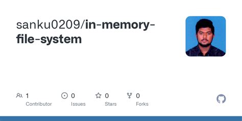 Github Sanku0209in Memory File System