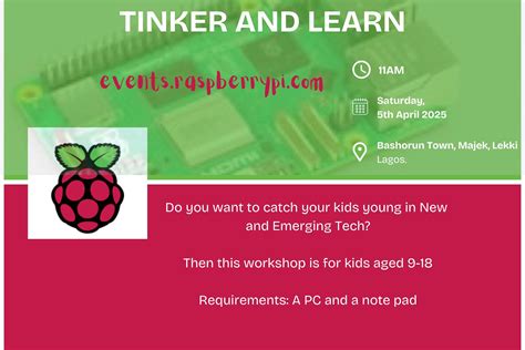 Learn And Tinker For High School Raspberry Pi Events