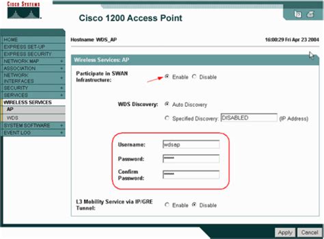 Wireless Domain Services Configuration Cisco