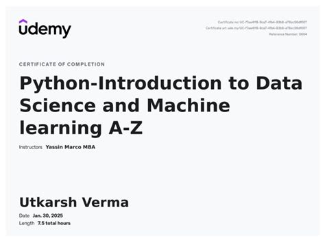 Python Datascience Machinelearning Udemy Dataanalysis Ai