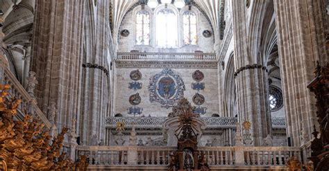 Majestic Gothic Cathedral Interior With High Vaulted Ceilings · Free