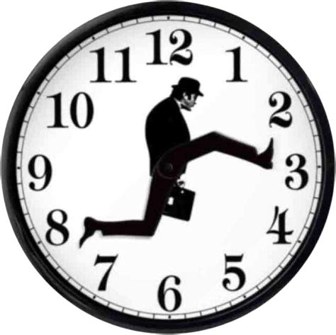 Monty Python Inspired Silly Walk Wall Clock Ministry Of Silly Walks
