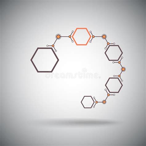 Connected Cells Stock Vector Illustration Of Chemist 26756599