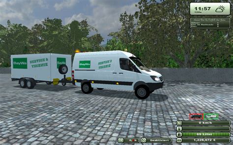 Ls2013 Sprinter Und Anhänger V 3 0 Mercedes Benz Mod Für Landwirtschafts Simulator 2013