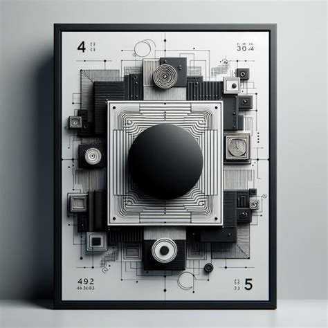 Premium Photo Circle And Square A Minimalist Artwork