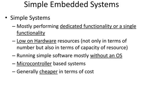 Embedded Systems Overview Pptx Operating Systems Computer Software And Applications