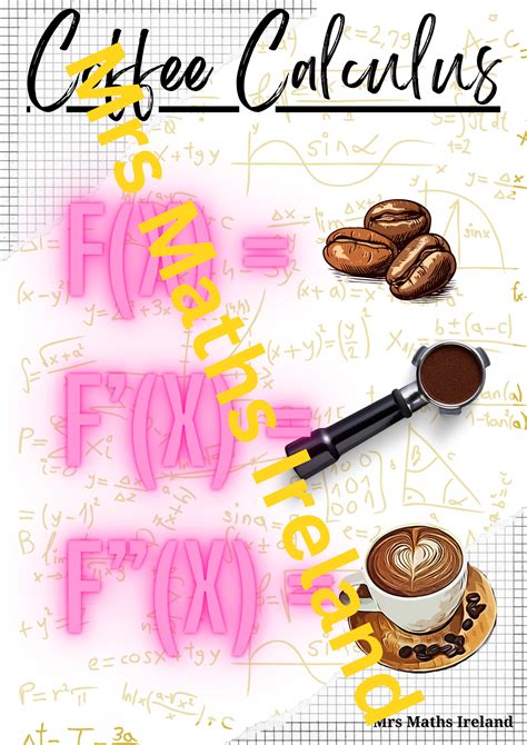 Coffee Calculus Poster Mrs Maths Ireland